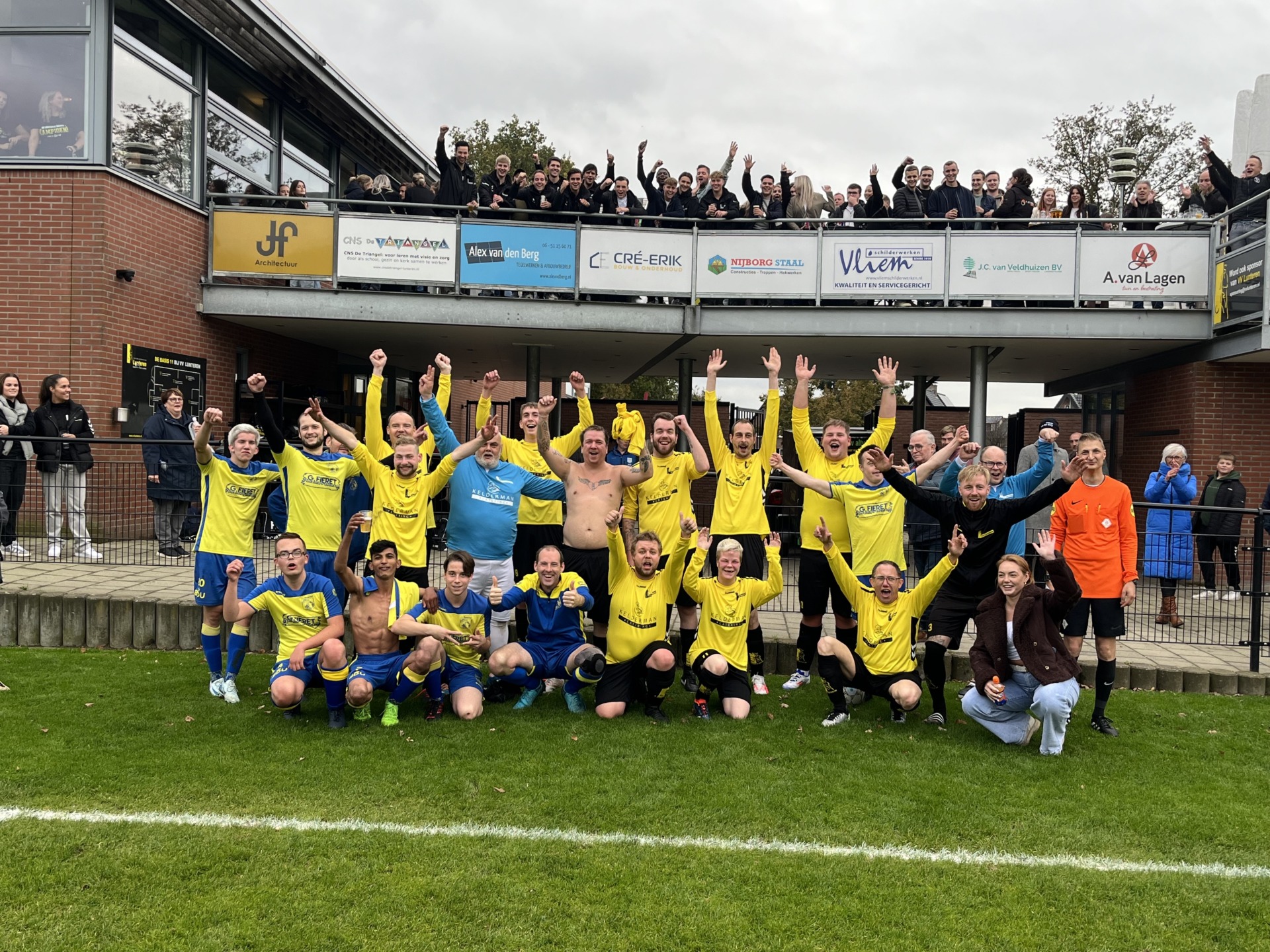 Groot spektakel bij eerste wedstrijd G-team VV Lunteren — Lunteren.com